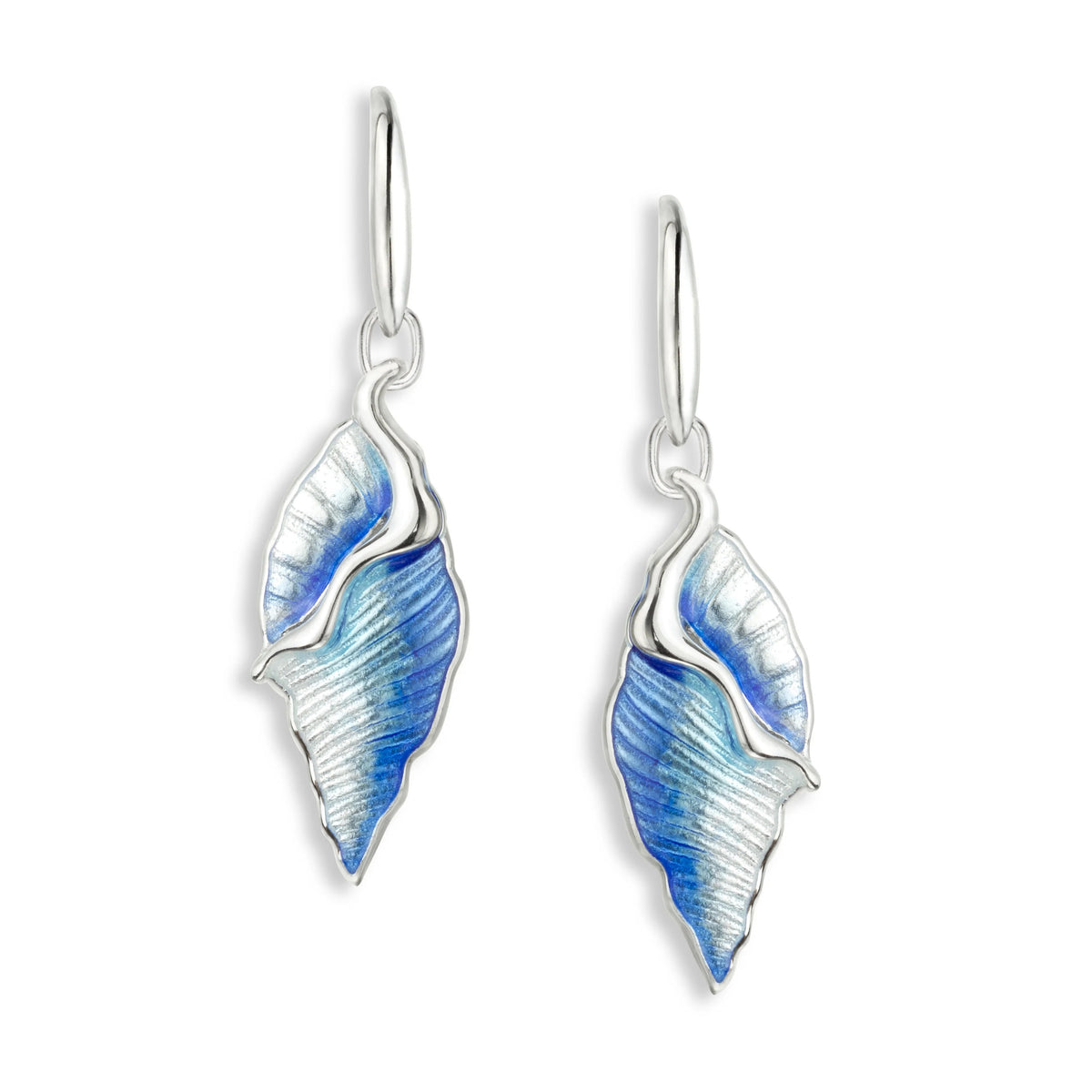 Blue Conch Shell Drop Earrings– Warrenders Jewellers