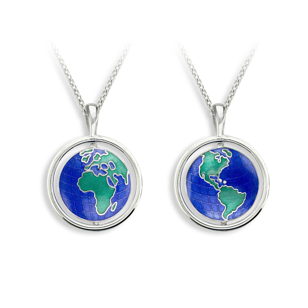 Spinning Earth Pendant– Warrenders Jewellers