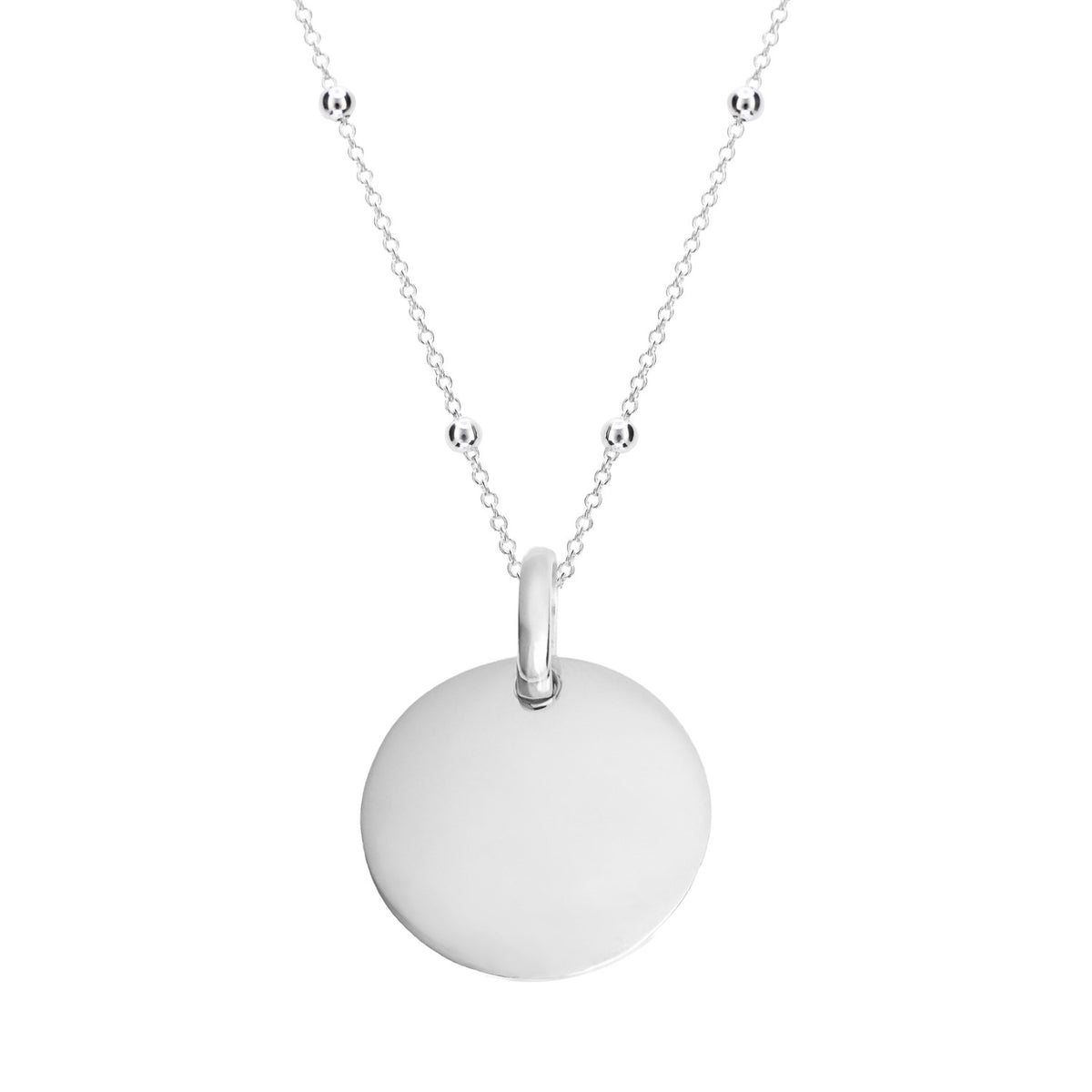 Silver Disc Pendant– Warrenders Jewellers