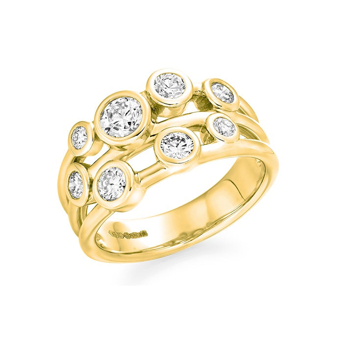 18ct Gold Diamond Scatter Ring– Warrenders Jewellers