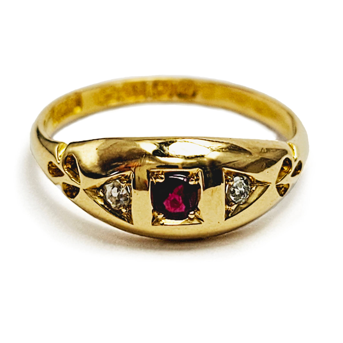 Antique 18ct Gold Ruby & Diamond Ring– Warrenders Jewellers