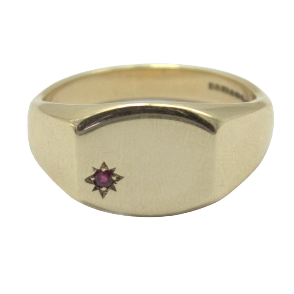 Pre-Owned 9ct Gold Ruby Signet Ring– Warrenders Jewellers